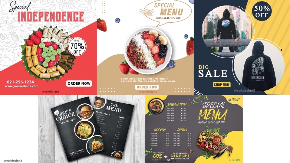 Design Menu Menarik TERMURAH ( Jadi Dalam 1 Hari )