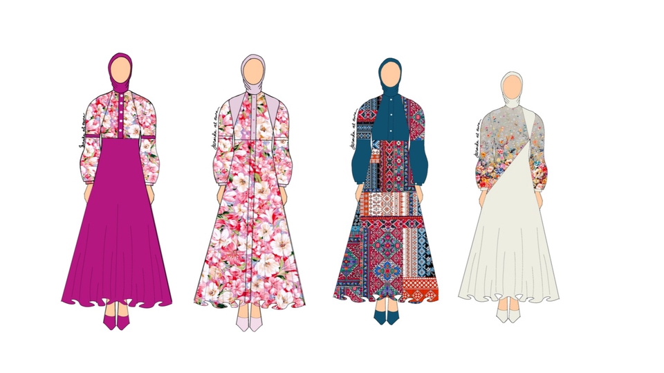 Fashion Illustrator | Jasa Gambar Busana | Desain Busana 1 Hari Jadi