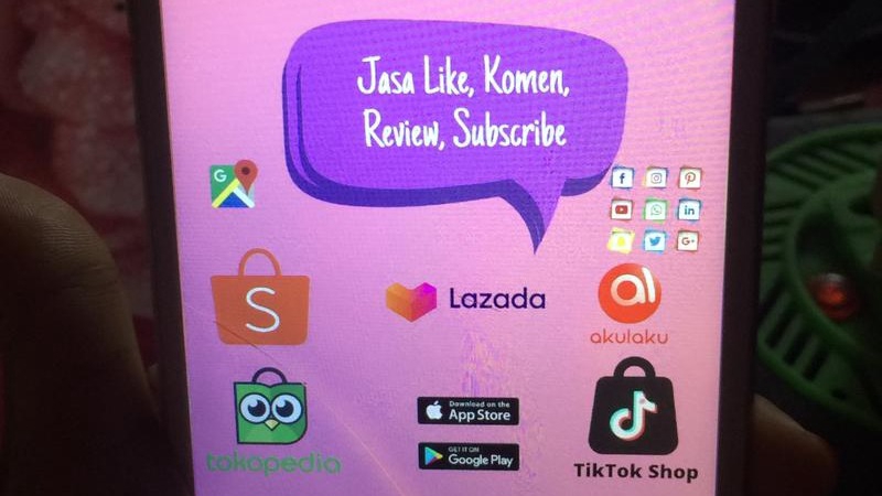 JASA REVIEW OLSHOP, PLAY STORE, APPSTORE,GMAPS