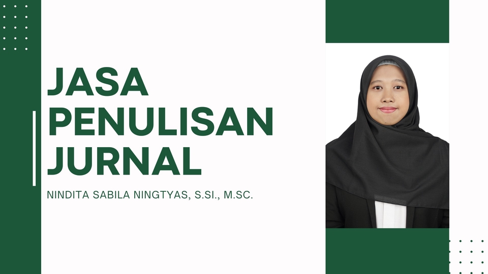 Jasa Penulisan Jurnal (sesuai template)