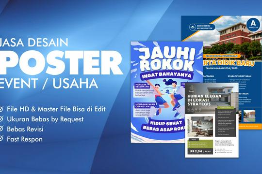 DESAIN POSTER & FLYER UNTUK BERBAGAI EVENT DAN KEBUTUHAN LAIN