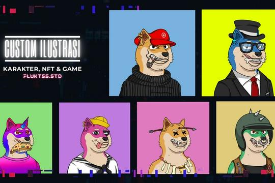 Desain Ilustrasi Karakter, NFT atau Game