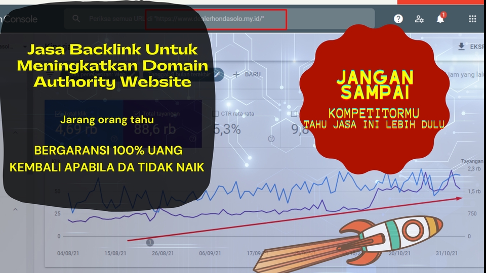 Jasa Backlink U/ Meningkatkan DOMAIN AUTHORITY (DA) Website