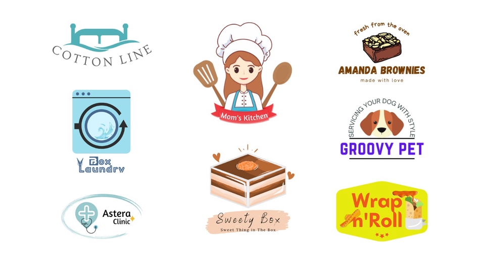 Logo UMKM / Sticker & Logo Online Shop / Logo Perusahaan / Restoran