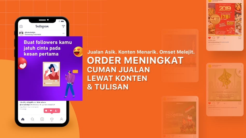 (PROMO) Desain Konten Media Sosial (Optimasi Instagram dan Fanpage)