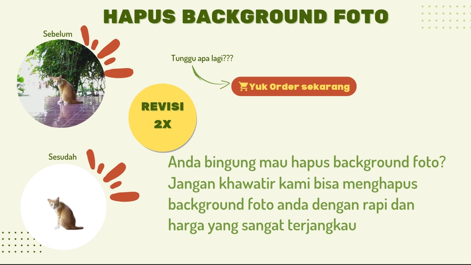 Hapus background foto terjangkau