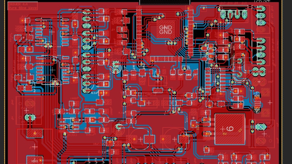Jasa Desain PCB Layout Eagle, EasyEDA, KiCAD