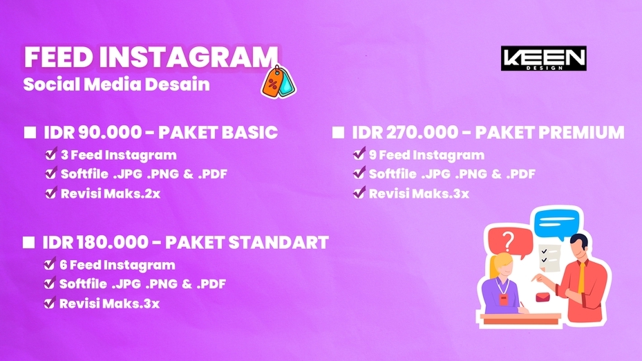 Desain Konten Instagram (2 Hari selesai)