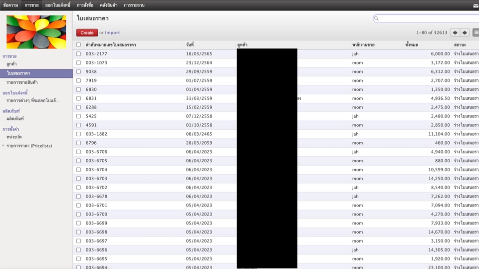 รับขึ้นระบบ Odoo v8 บน Cloud server (Sales/CRM)