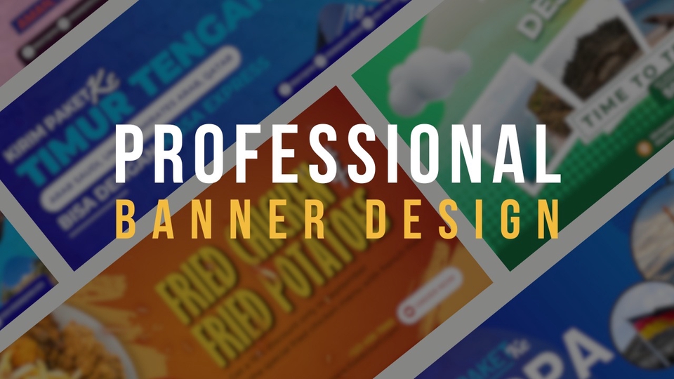 Desain Banner Professional untuk sosial media atau keperluan cetak