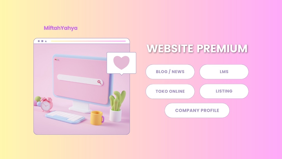 Website Personal, Company Profile, Toko Online, LMS & Custom