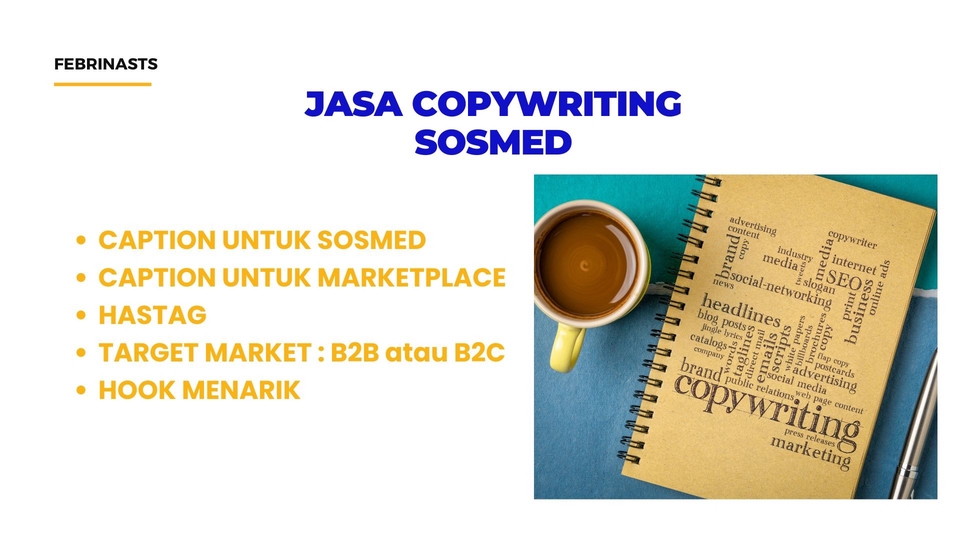 Jasa Copywriting Social Media | Marketplace | Caption Sosmed