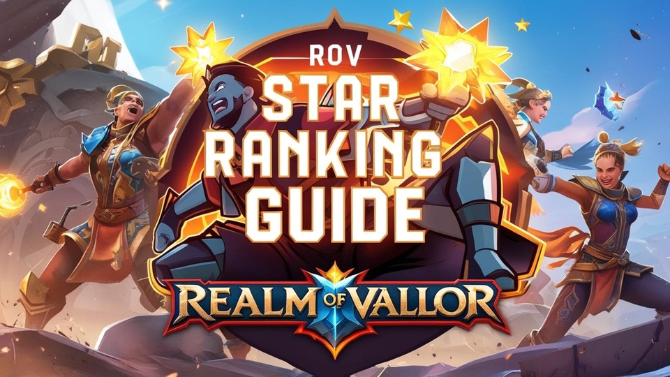 รับเพิ่มดาวเพิ่ม rank ในเกม ROV/สอนการเล่นเป็นทีม มาโครเดินเกมพื้นฐาน