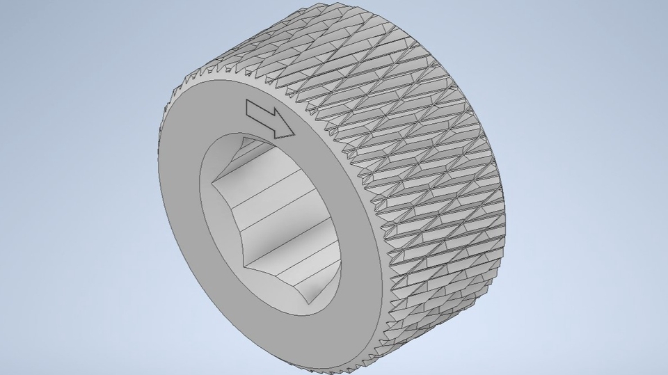 Desain Knurling Wheel (Custom)