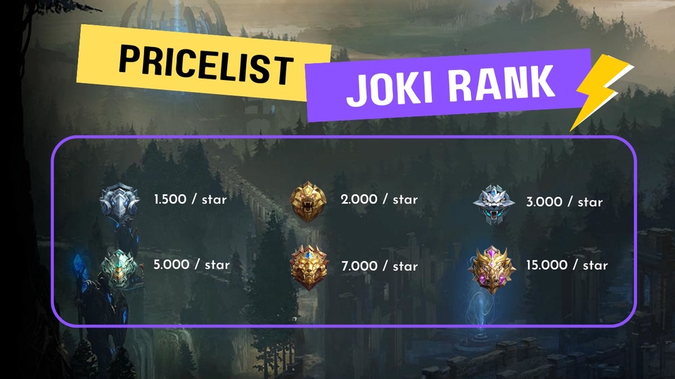 Open Jasa Joki Rank Mobile Legends!