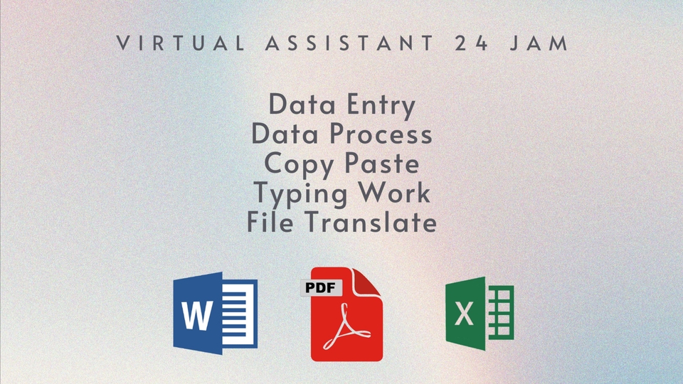 VIRTUAL ASSISTANT ENTRY DATA FAST RESPON 24 JAM