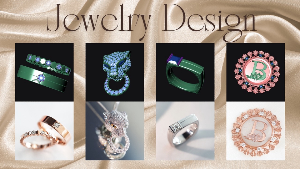 3D Jewelry Design รับออกแบบเครื่องประดับ 3D และผลิตงานจิวเวลรี่