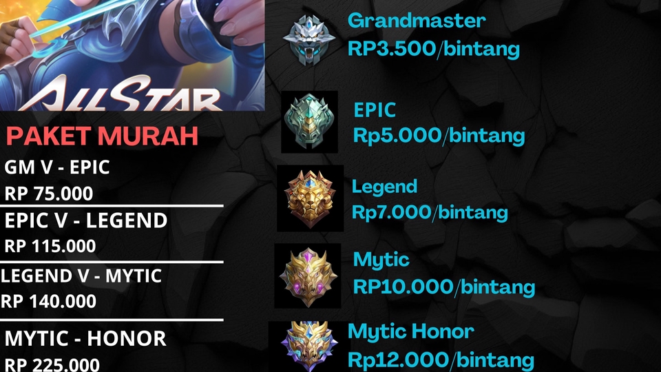 JOKI MOBILE LEGEND BANG BANG