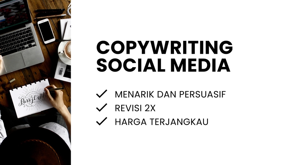 Jasa Copywriting Social Media - Instagram, TikTok, Facebook, etc
