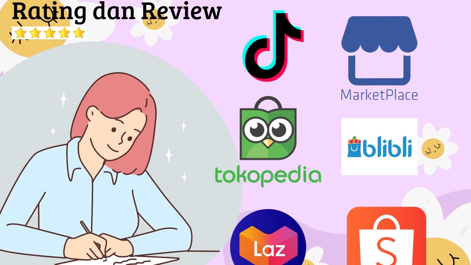 Jasa Pemberi Review positif pada semua akun e commerce