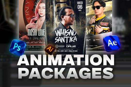 Paket Lengkap Animasi, Flyer, Promosi, Event, dan Bumper Video