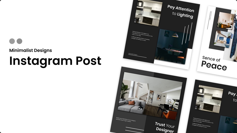 Desain Feed Konten Instagram - Minimalist dan Simple Design