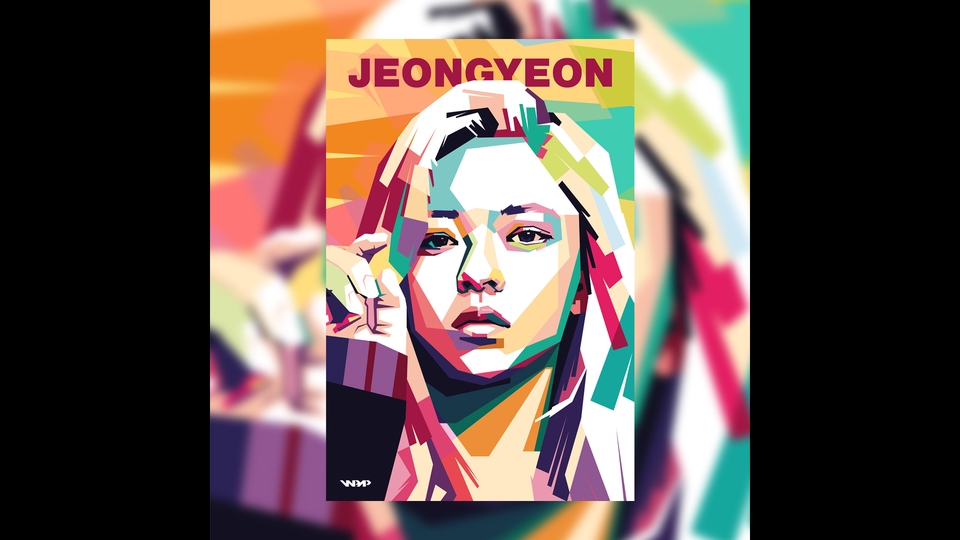DESAIN GAMBAR WPAP/POP ART POTRAIT
