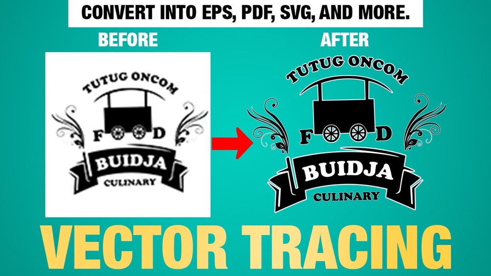 Remake, Redraw, Recreate, Trace Logo Resolusi Rendah Jadi Logo Resolusi ...