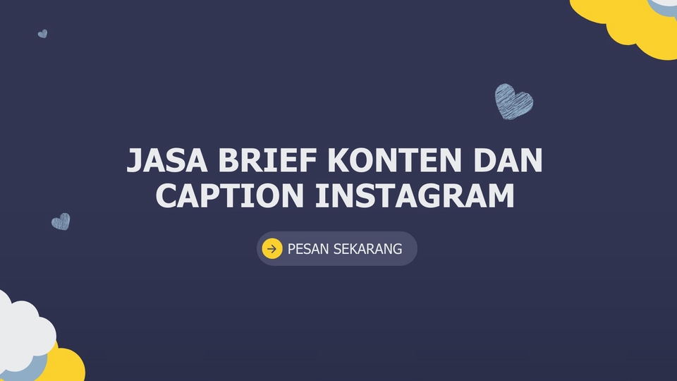 Jasa brief konten dan caption Instagram