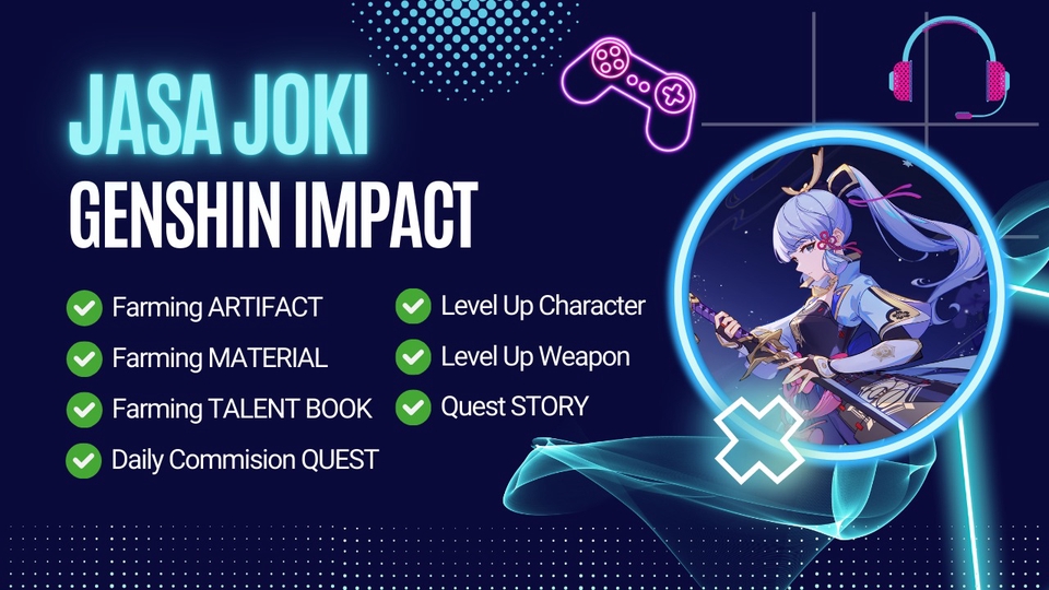 Jasa Joki & Rawat Akun Genshin Impact [100% Aman]