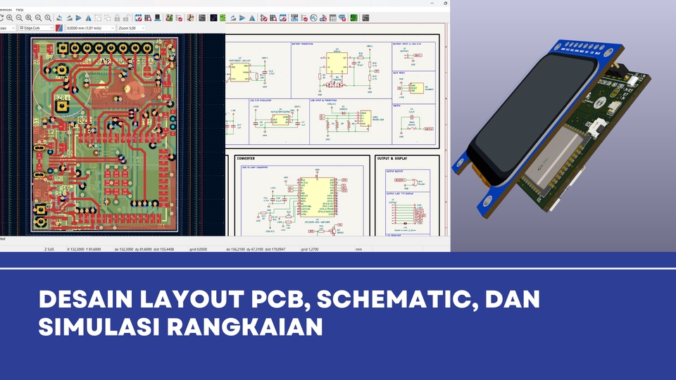 Jasa Pembuatan Desain PCB 1-4 Layer KiCad, EasyEda, Proteus, Schematic ...