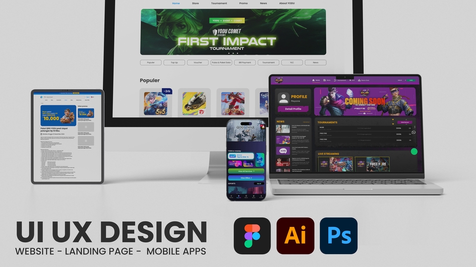 Desain Figma UI UX Mobile Apps/Website MURAH! CEPAT! KUALITAS TERBAIK!