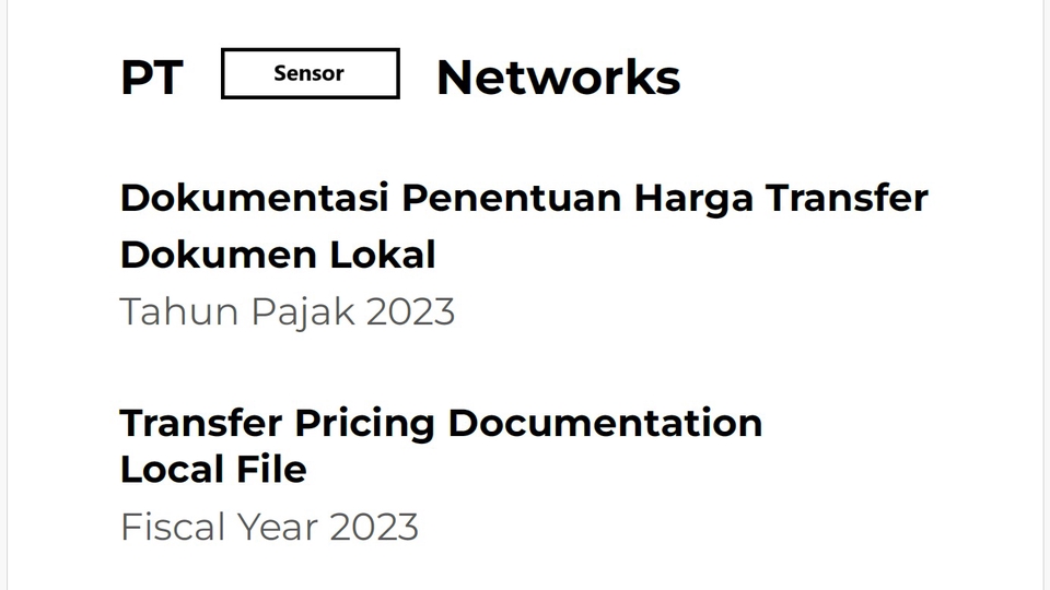 Translate Transfer Pricing Documentation (Local File & Master File) EN ...