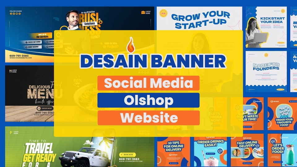 Desain Banner Online Untuk Sosmed, Olshop dan Website