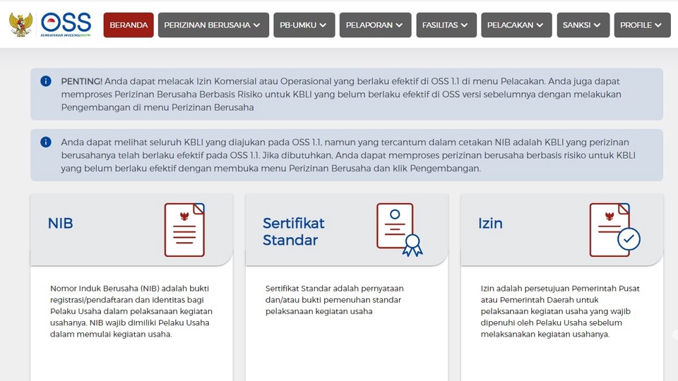 Pembenahan OSS RBA dan Penerbitan NIB untuk Badan Usaha