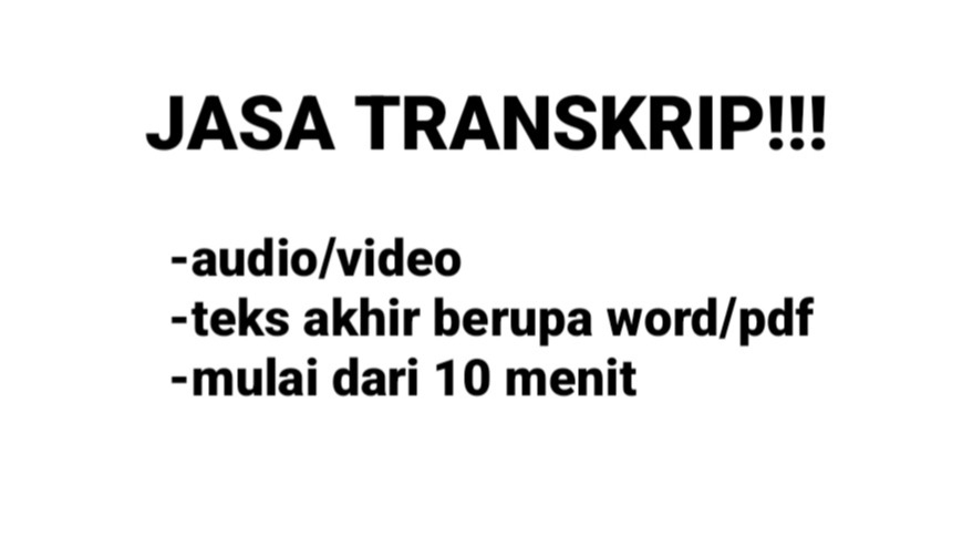 Jasa Transkrip