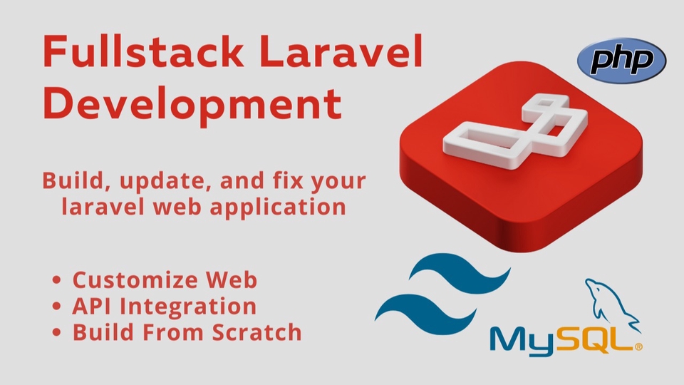 Saya akan membuatkan anda custom website fullstack dengan PHP Laravel
