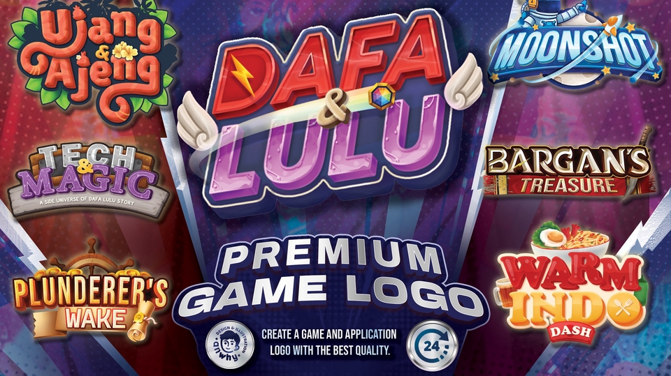 DESIGN UNIQUE LOGO GAME, APPS, & E-SPORT TEAM