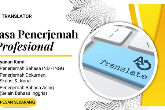 Jasa Penerjemahan Profesional Dokumen Bahasa Indonesia - Inggris dan ...