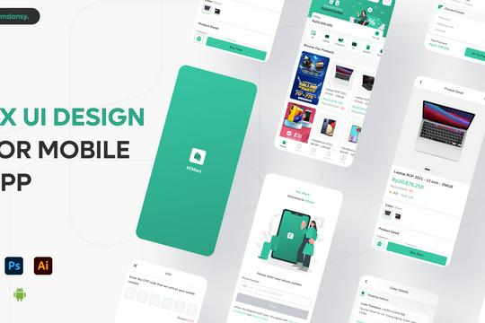 UI DESIGN FOR MOBILE APP WITH CLEAN, SIMPLE & ELEGANT DESIGN