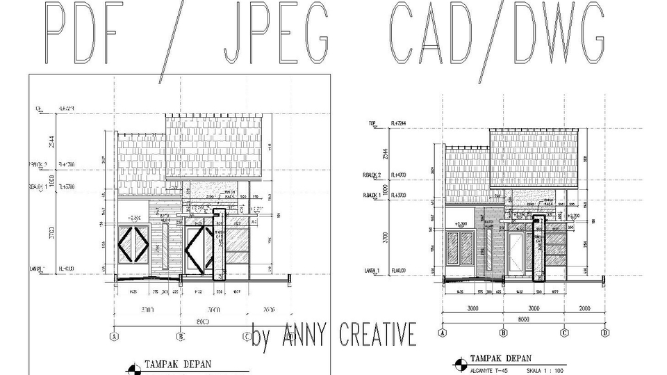 Drafter Gambar DED, Redrawing / Convert PDF, JPG to DWG