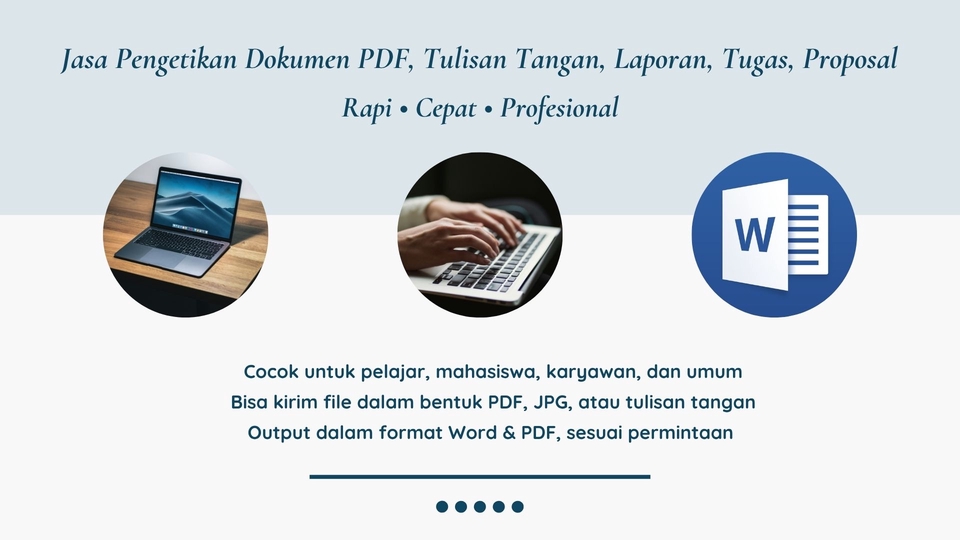 Jasa Pengetikan Dokumen PDF, Tugas, Laporan, Proposal – Cepat & Rapi