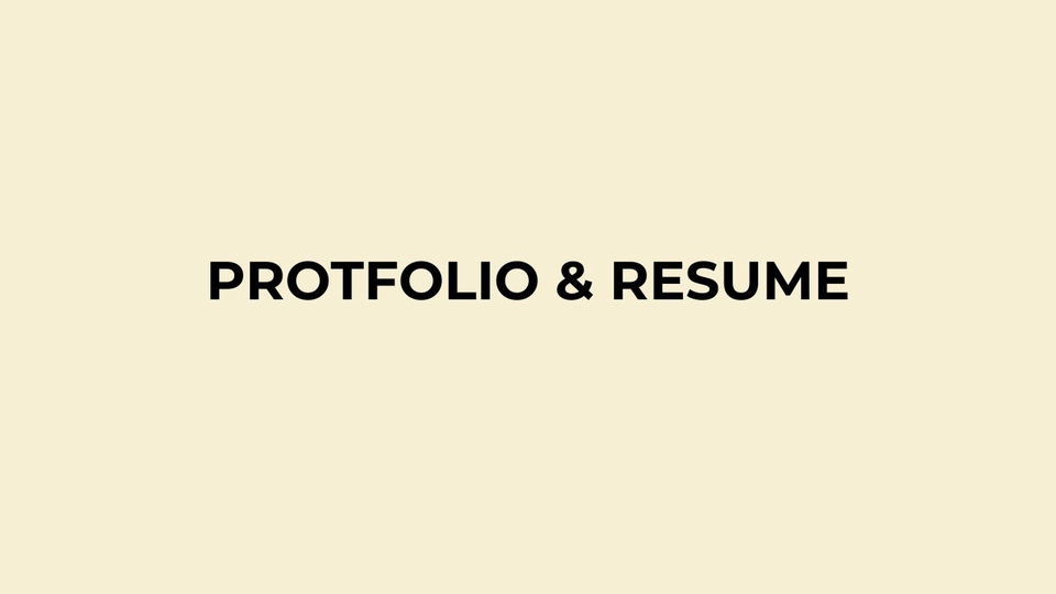 Portfolio & Resume