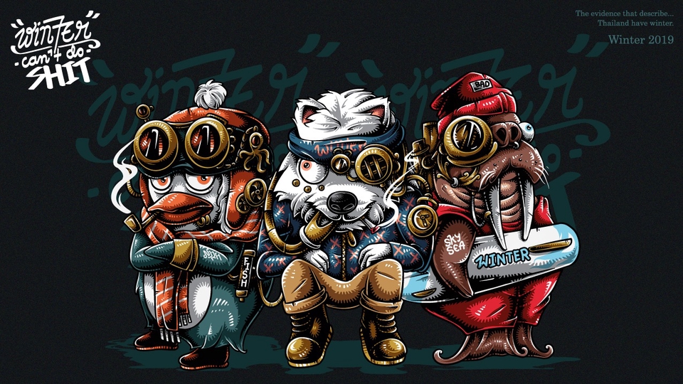 รับออกแบบ Character Design ไฟล์ Adobe Illustrator