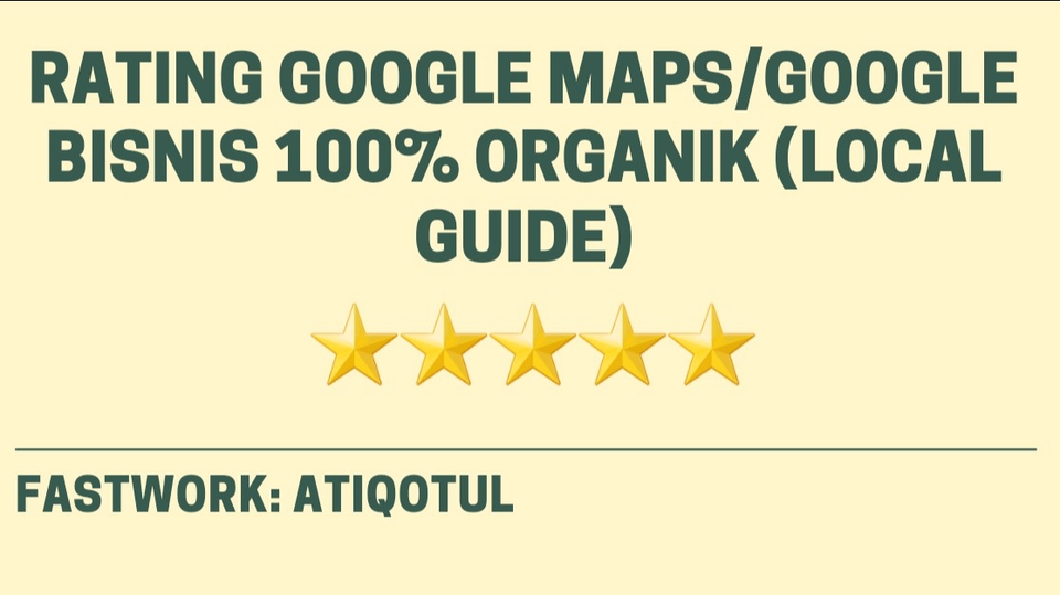 RATING GOOGLE MPAS/GOOGLE BISNIS