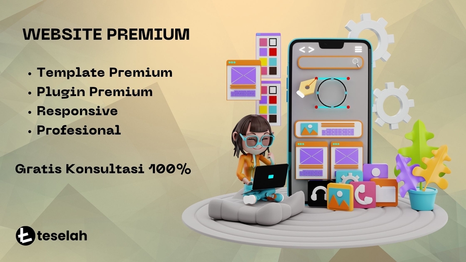 Website Company Profil, Toko Online, Custom Website | Desain Elegan ...