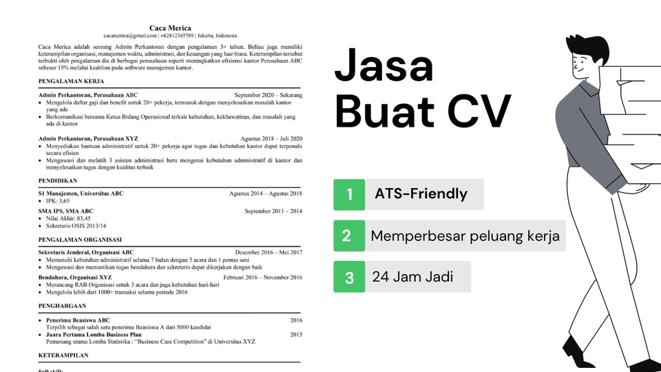 Jasa Pembuatan CV ATS-Friendly untuk Memaksimalkan Peluang Kerja [ 24 ...
