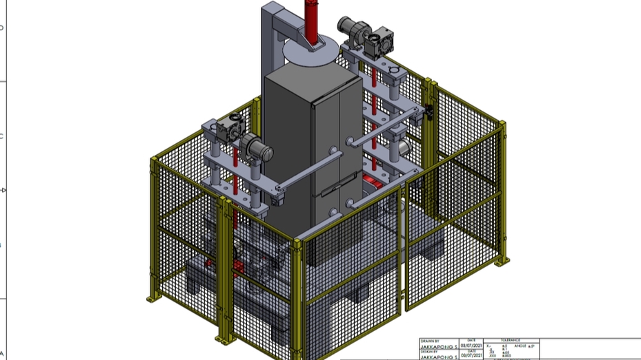 รับงานเขียนแบบ 2D 3D Drawing Jig&Fixture Solidwork