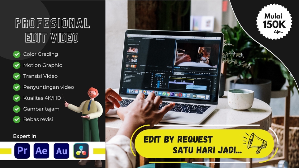 EDIT VIDEO PREMIUM, 1 HARI JADI