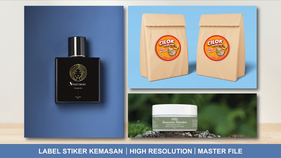 DESAIN LABEL STIKER KEMASAN PRODUK APA PUN